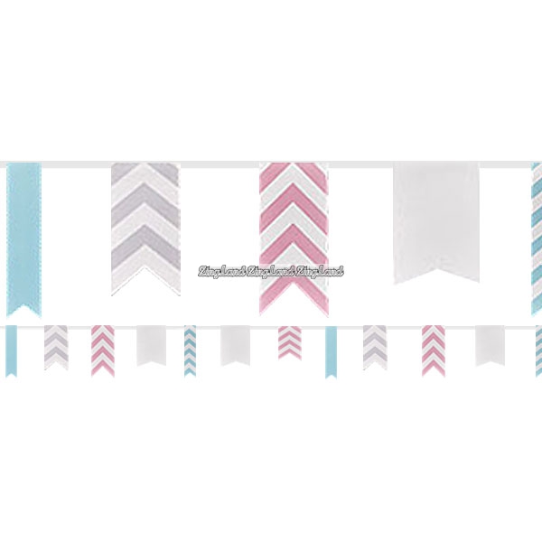 Chevron underbara vimplar i papper 3.5m - Zingland.se