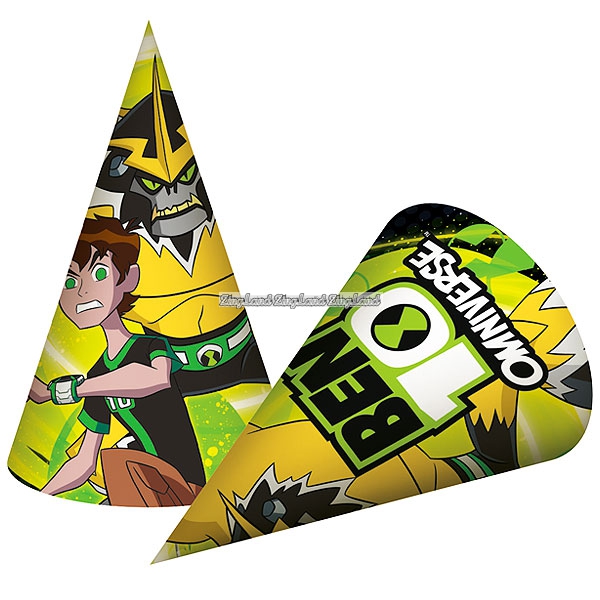 Ben 10 partyhattar - 6 st - Zingland.se