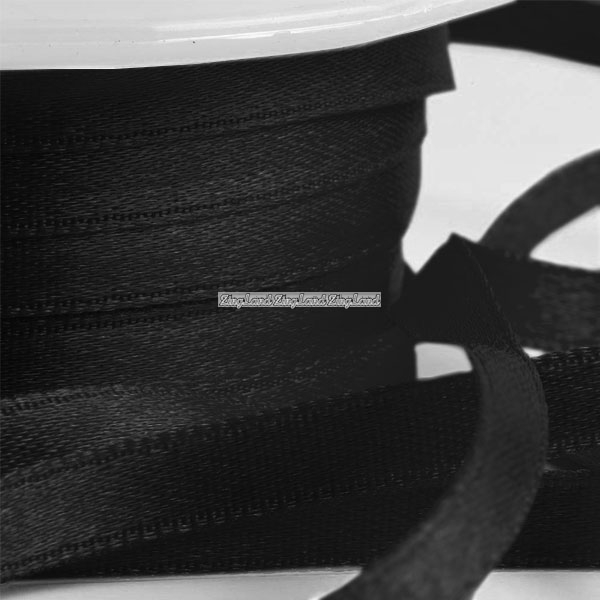 Svart band - 6mm - 25 m - Zingland.se