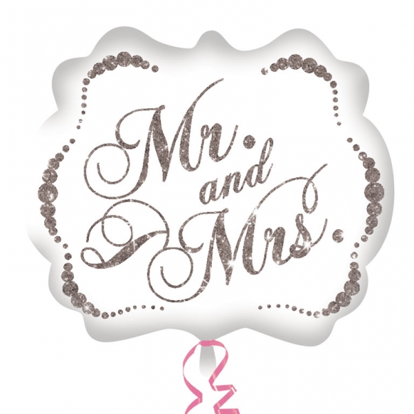 Folieballong - Mr & Mrs Shape - Zingland.se