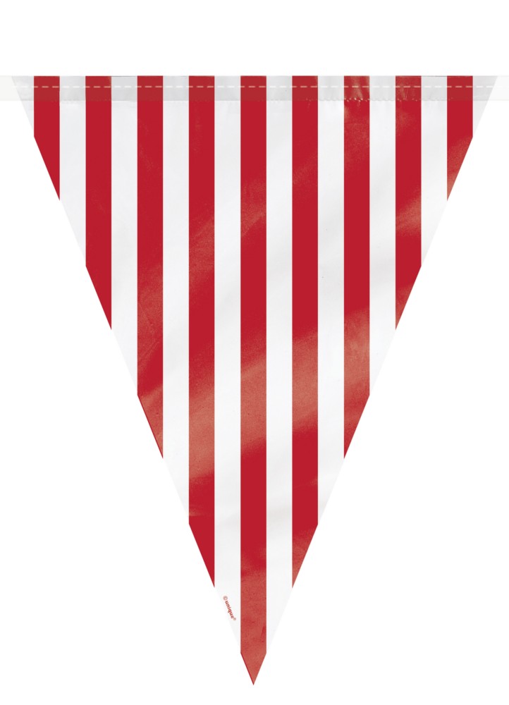 Vimpel - Röd och vit - Zingland.se