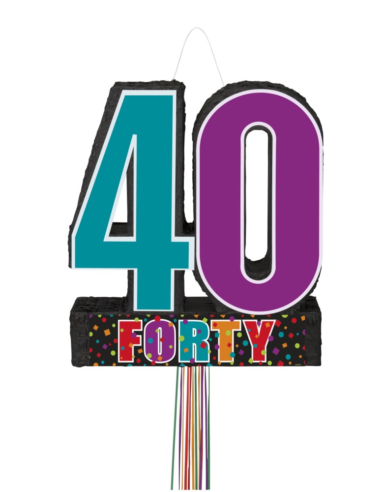 Pinata - 40 med dragsnöre - Zingland.se