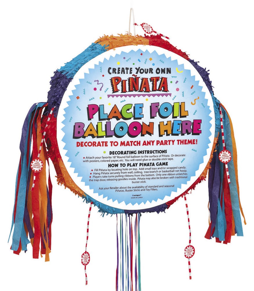 Pinata - Primärfärger med dragsnören - Zingland.se