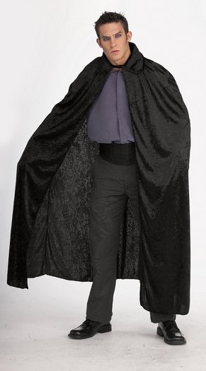 Lång cape krossad sammet - Zingland.se