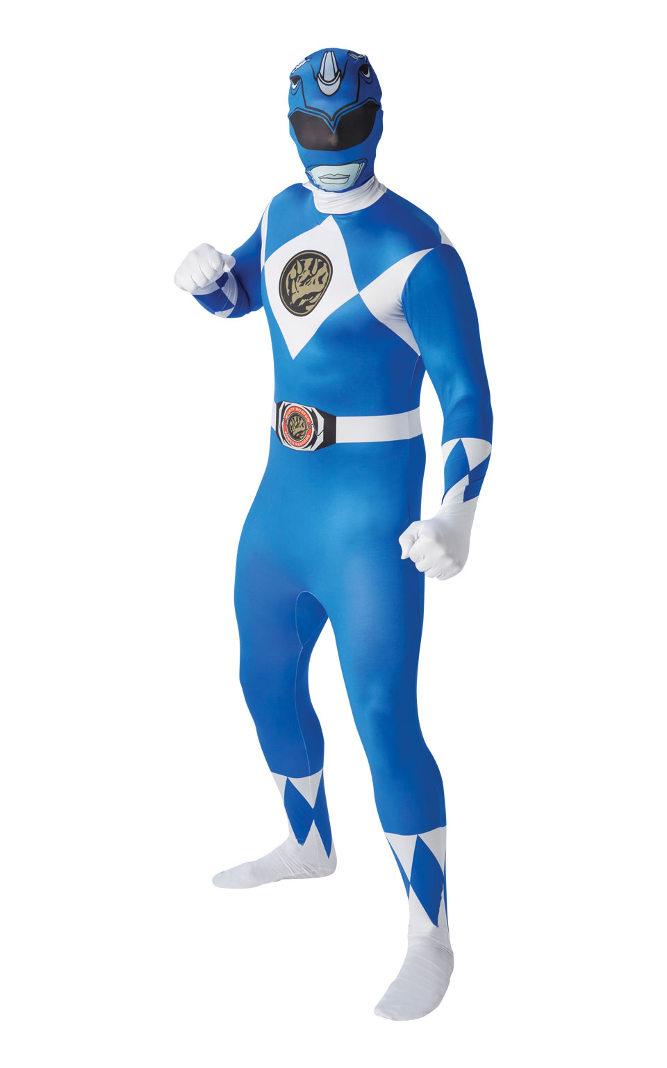Blue Ranger second skin maskeraddräkt - Vuxen - Zingland.se