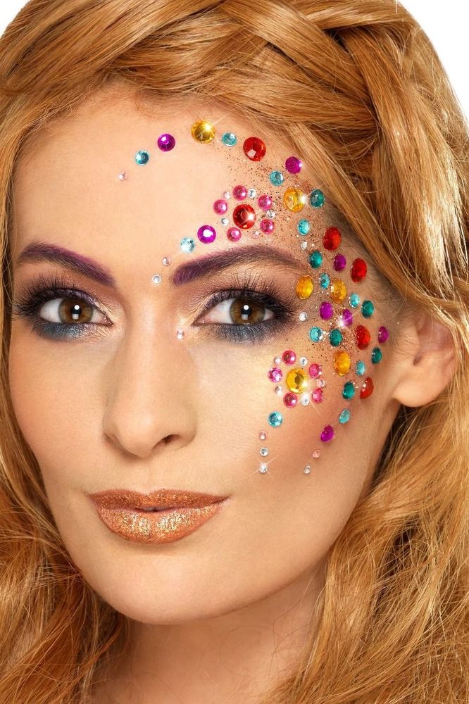 Make-Up FX ansikts juveler - Multifärgade - Zingland.se