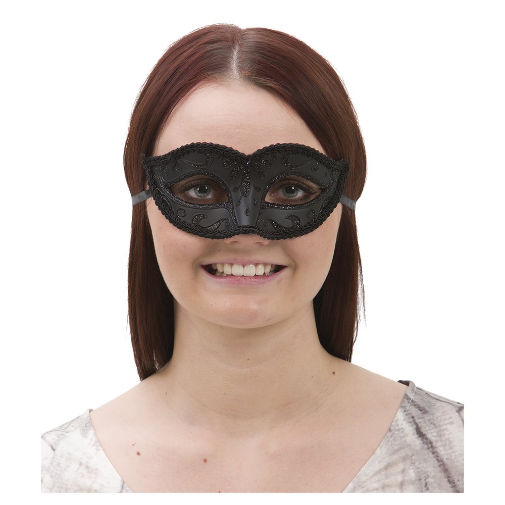 Venetiansk half face ögonmask -dam - Zingland.se