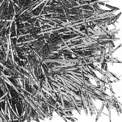 Strimlat papper för dekorationer- silver - Zingland.se