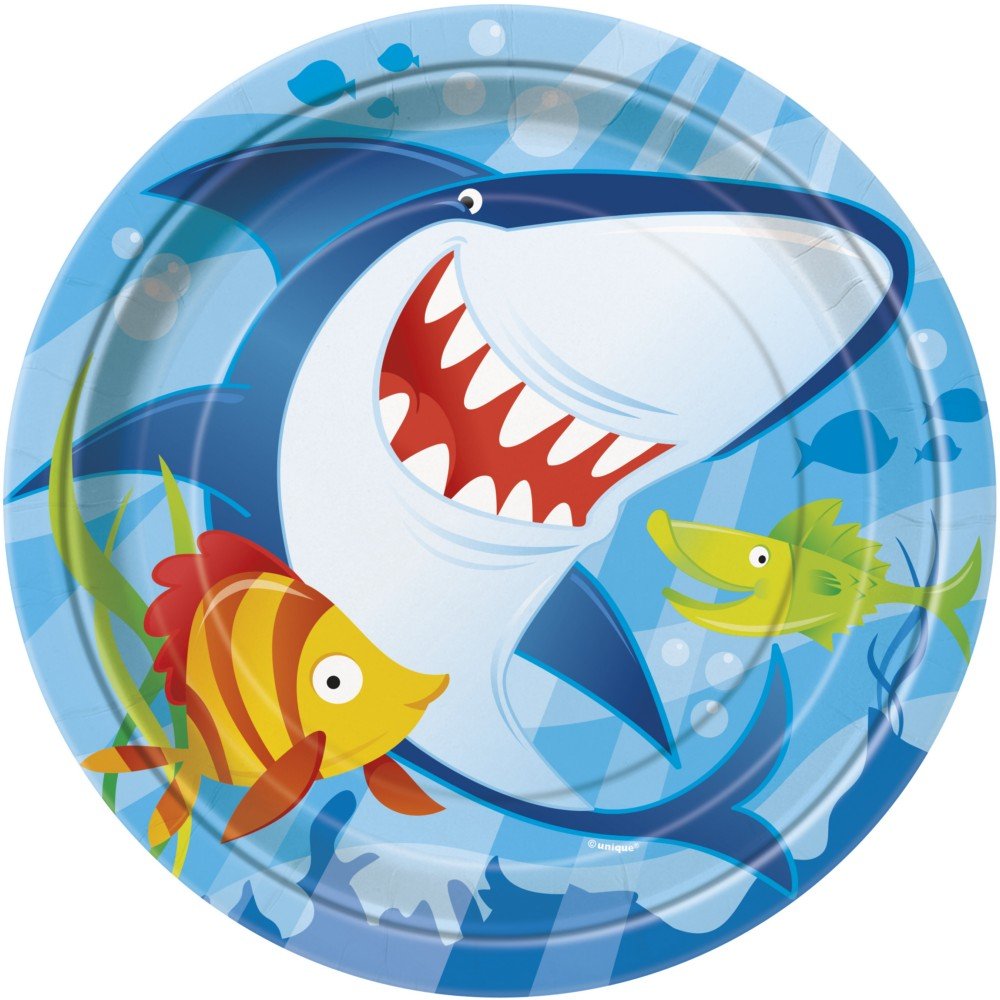 Tallrikar - Haj & fisk - 23 cm 8 st - Zingland.se