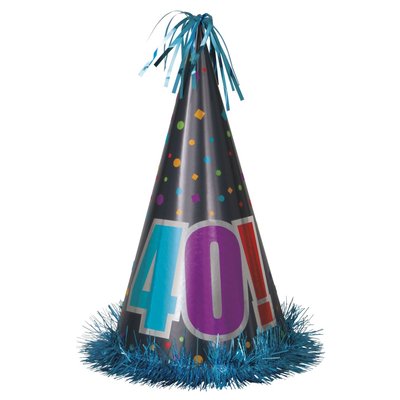 Jumbo partyhatt - 40! - Zingland.se